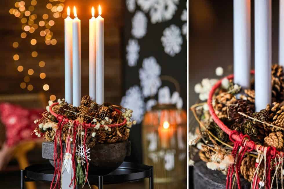 Mit Anleitung: Ausgefallener Adventskranz zum Selbermachen - blooms.de
